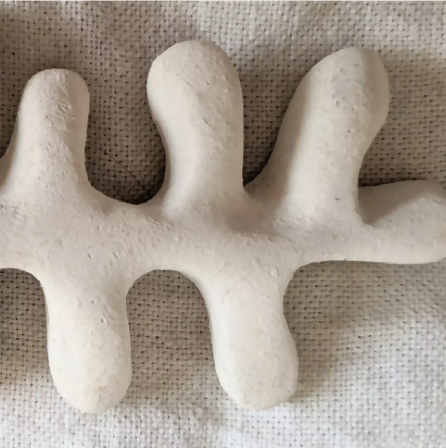 Sculpture Algue en céramique - blanche – Mirette