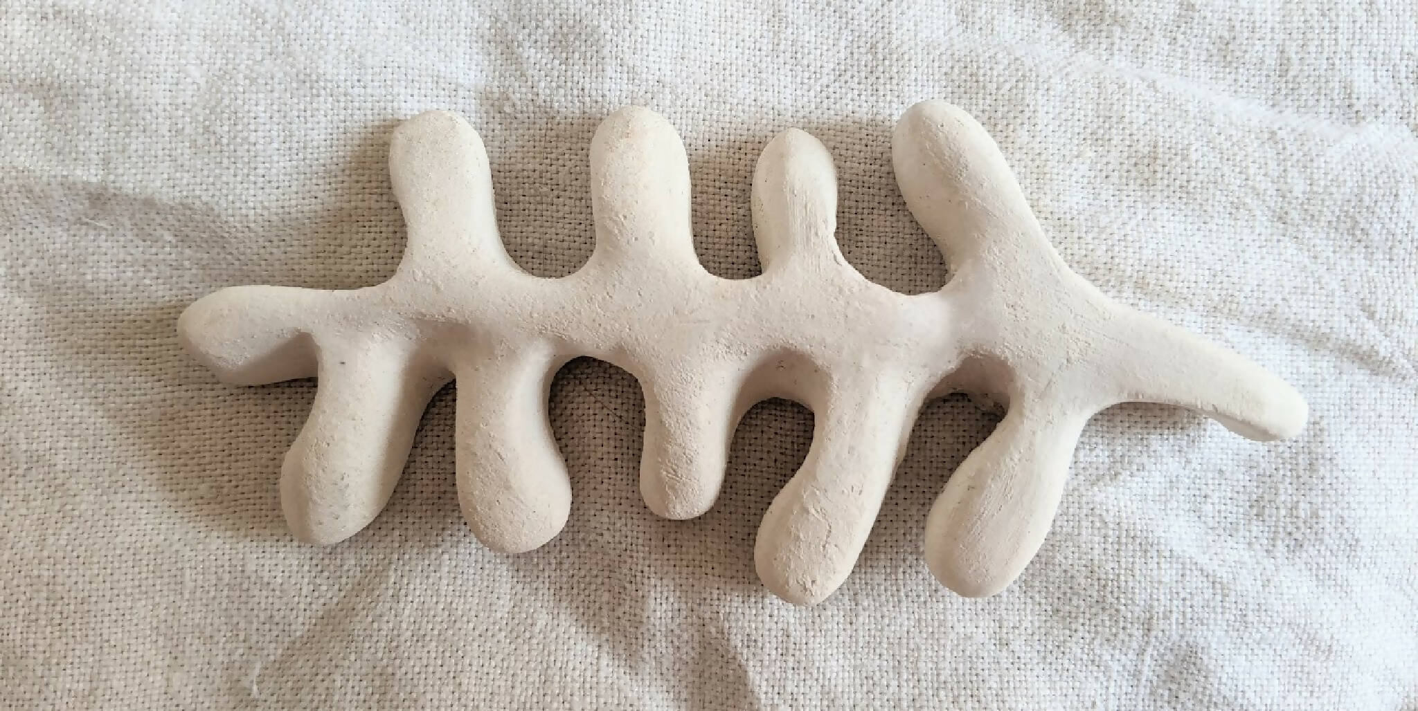 Sculpture Algue en céramique - blanche – Mirette