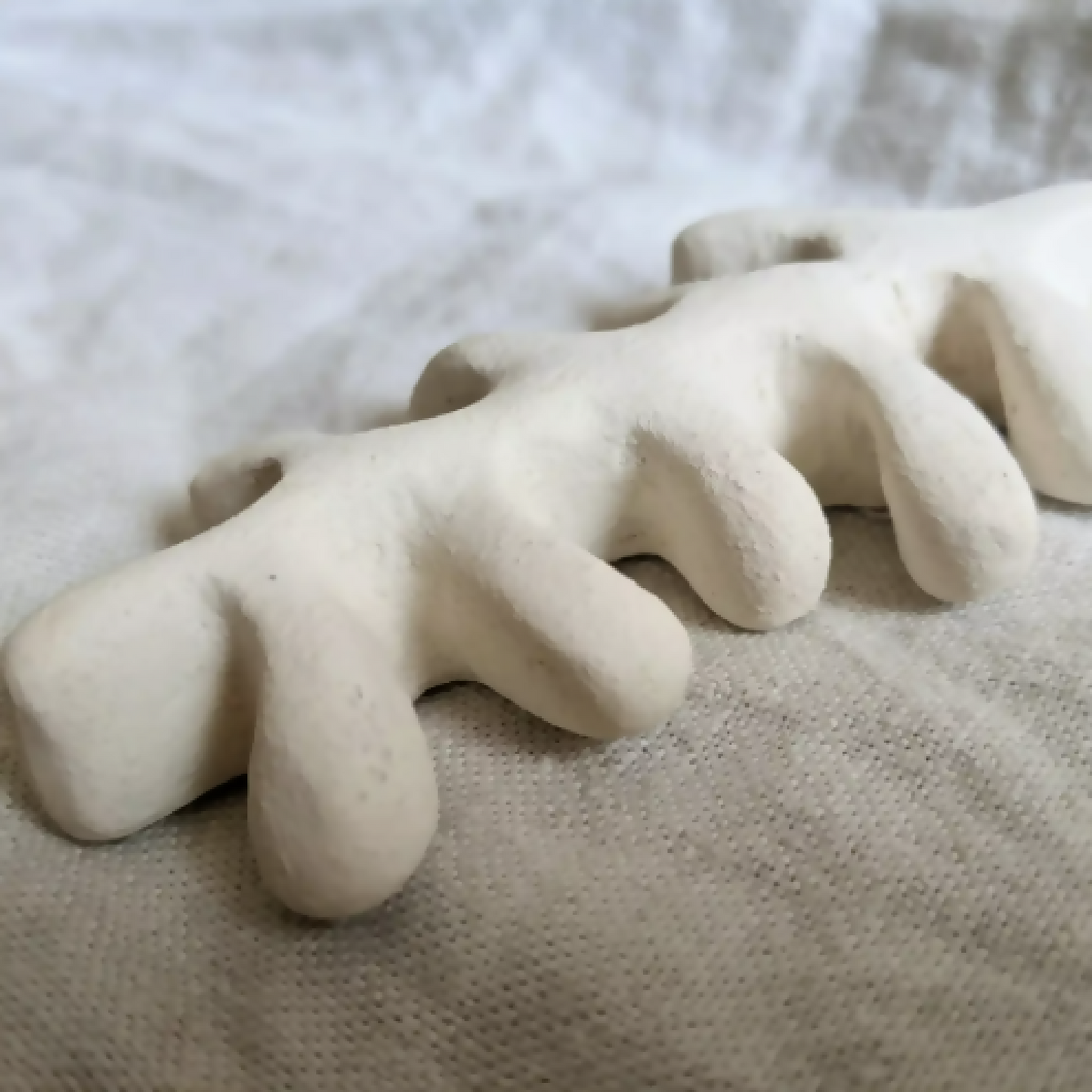 Sculpture Algue en céramique - blanche – Mirette